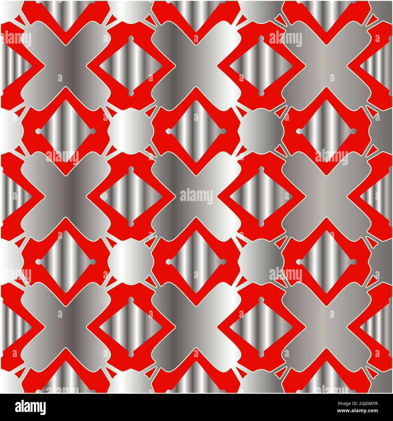 red pattern on a metal background. pattern for fabric, wallpaper ...