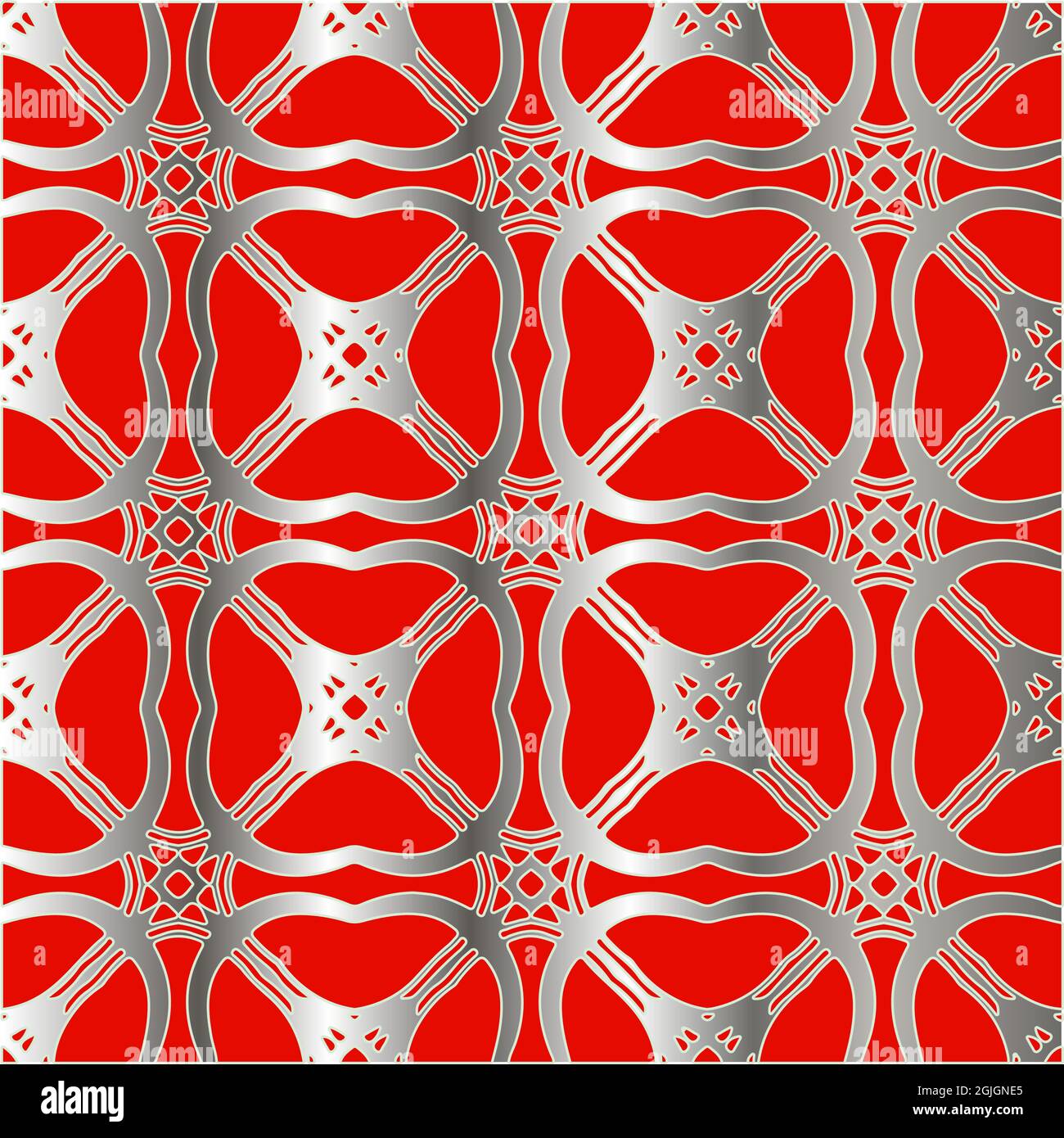 red pattern on a metal background. pattern for fabric, wallpaper ...