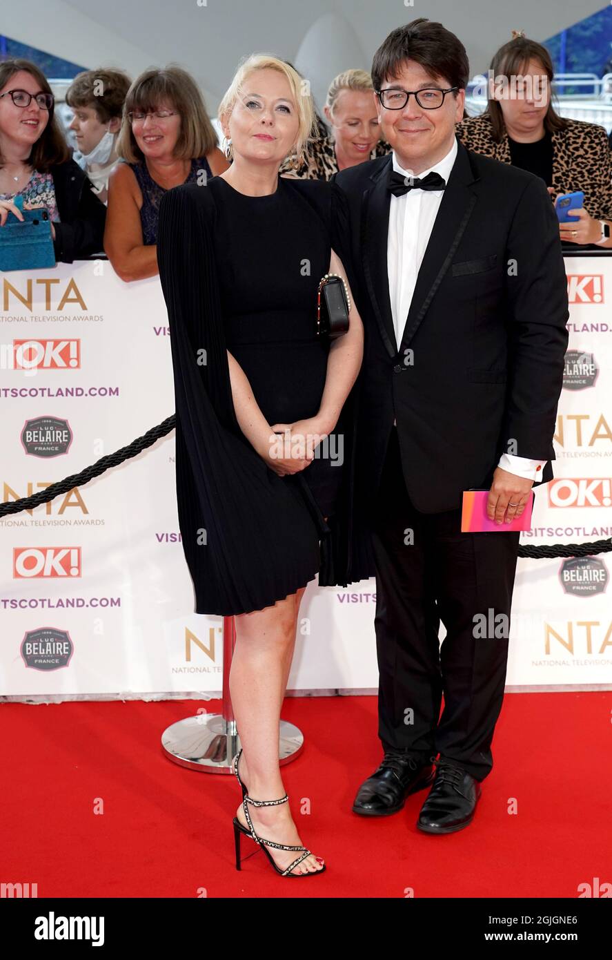 Kitty McIntyre and Michael McIntyre attending the National Television ...