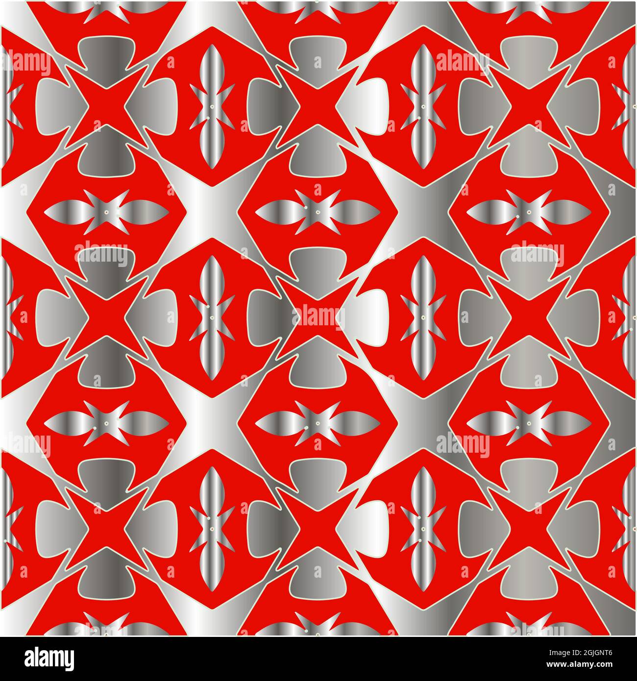 red pattern on a metal background. pattern for fabric, wallpaper ...