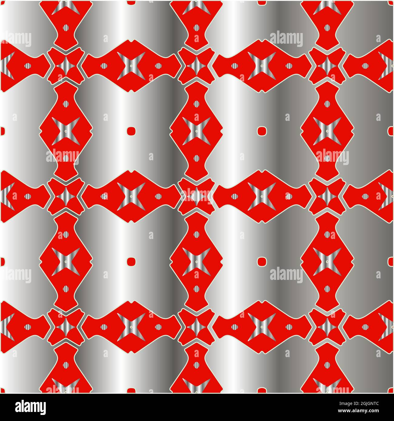 red pattern on a metal background. pattern for fabric, wallpaper ...