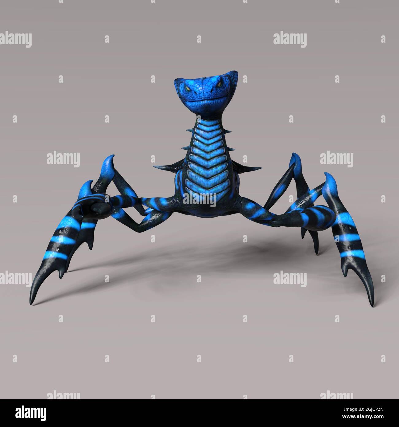 3d-illustration of an isolated alien mantis Stock Photo - Alamy