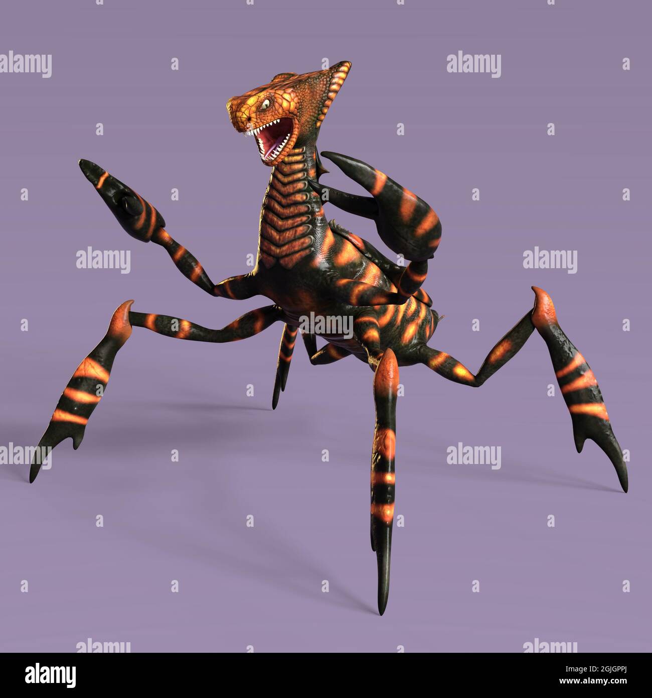 3d-illustration of an isolated alien mantis Stock Photo - Alamy