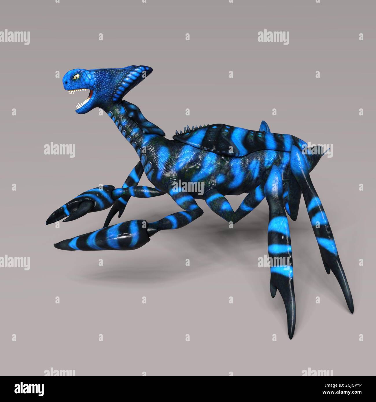 3d-illustration of an isolated alien mantis Stock Photo - Alamy