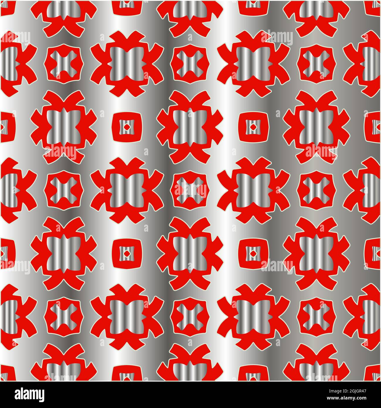 red pattern on a metal background. pattern for fabric, wallpaper ...