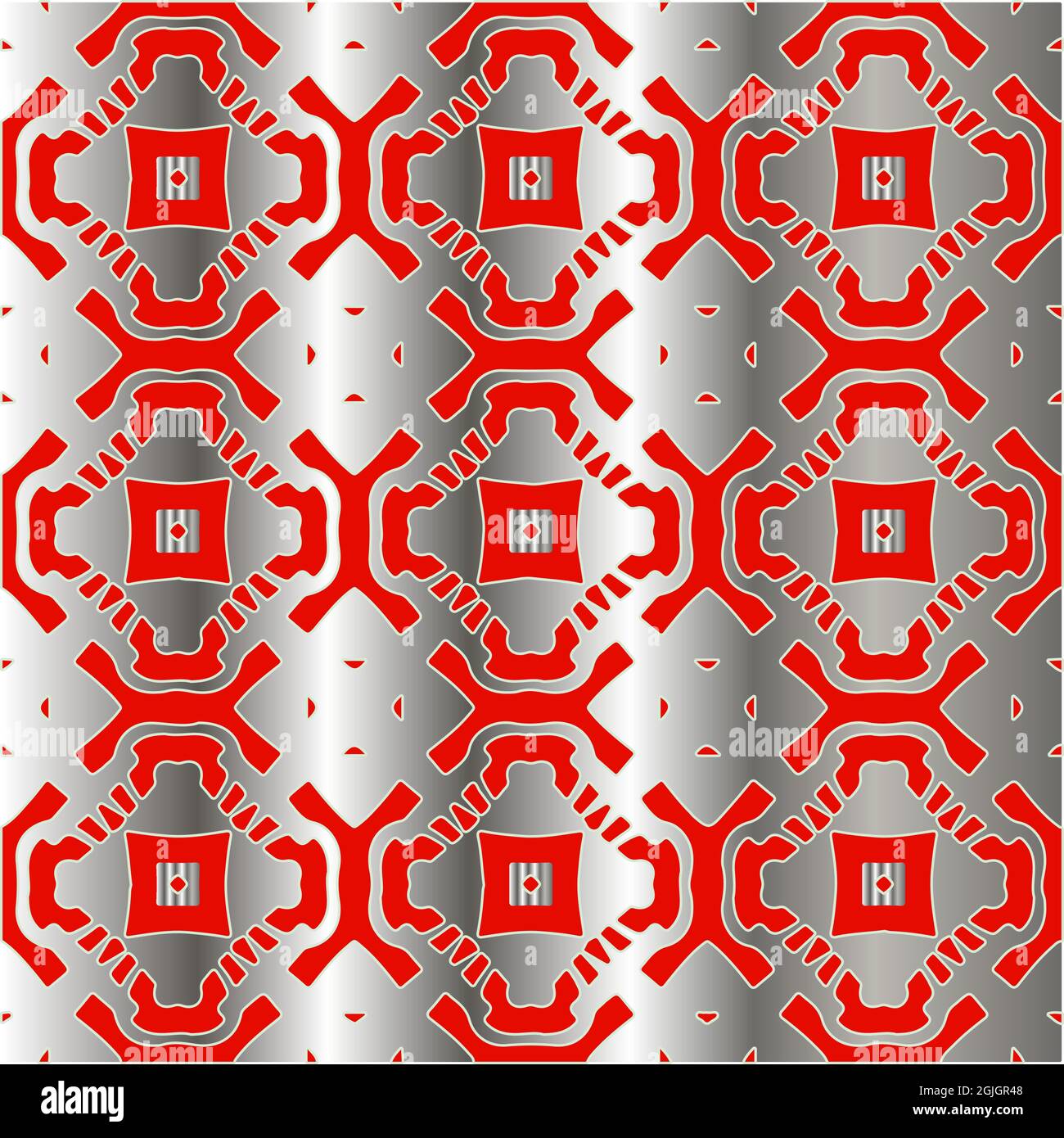 red pattern on a metal background. pattern for fabric, wallpaper ...