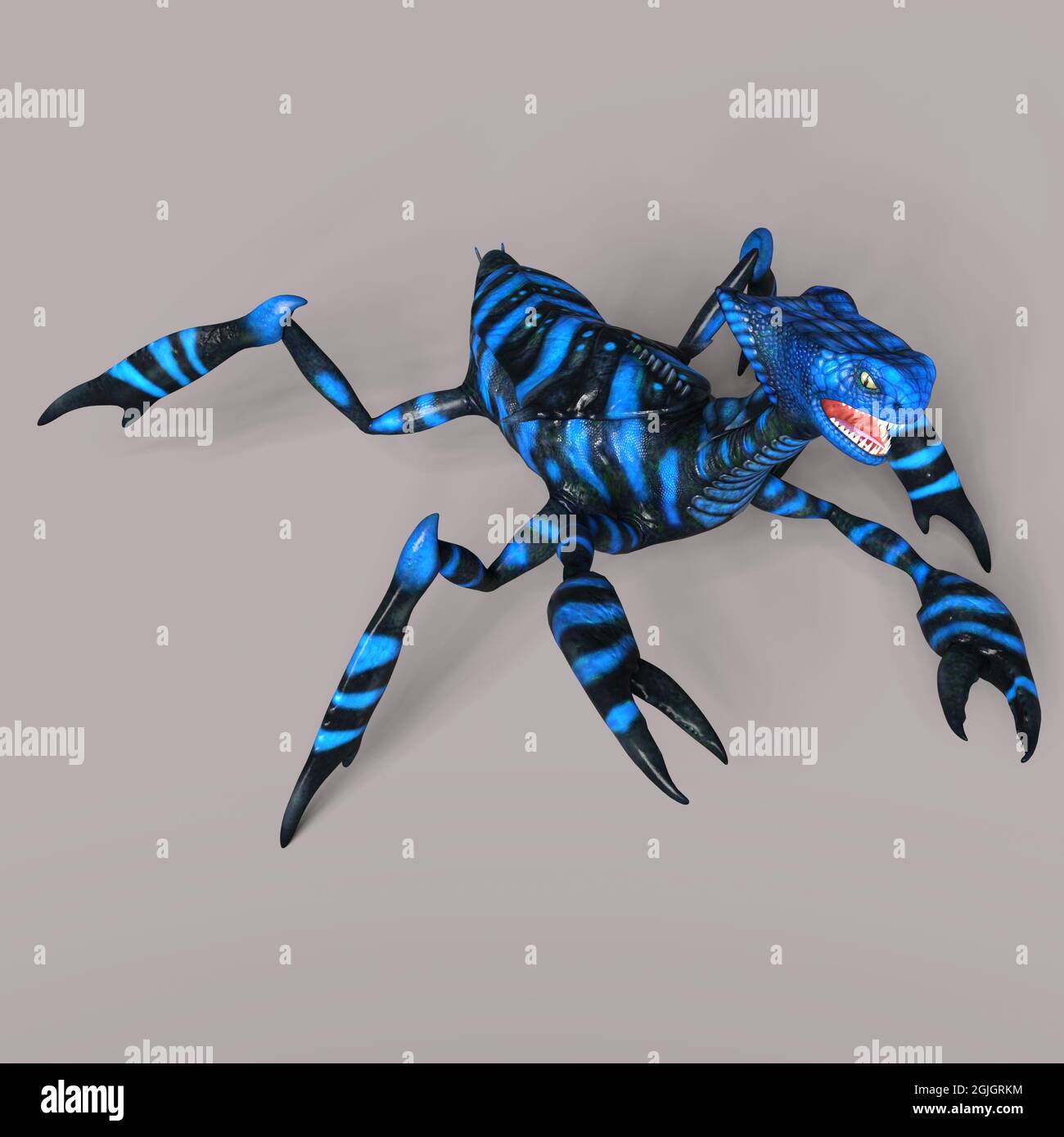 3d-illustration of an isolated alien mantis Stock Photo - Alamy