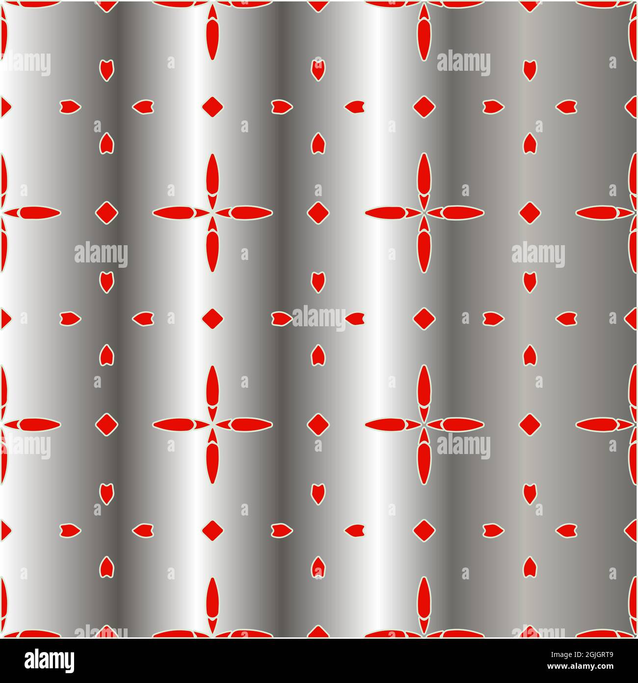 red pattern on a metal background. pattern for fabric, wallpaper ...