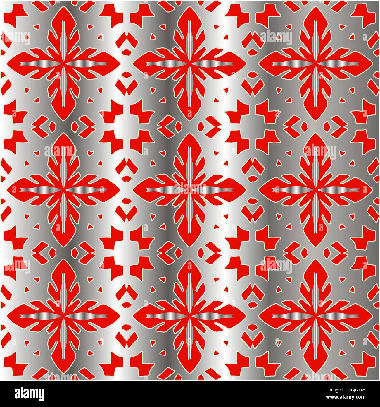 red pattern on a metal background. pattern for fabric, wallpaper ...