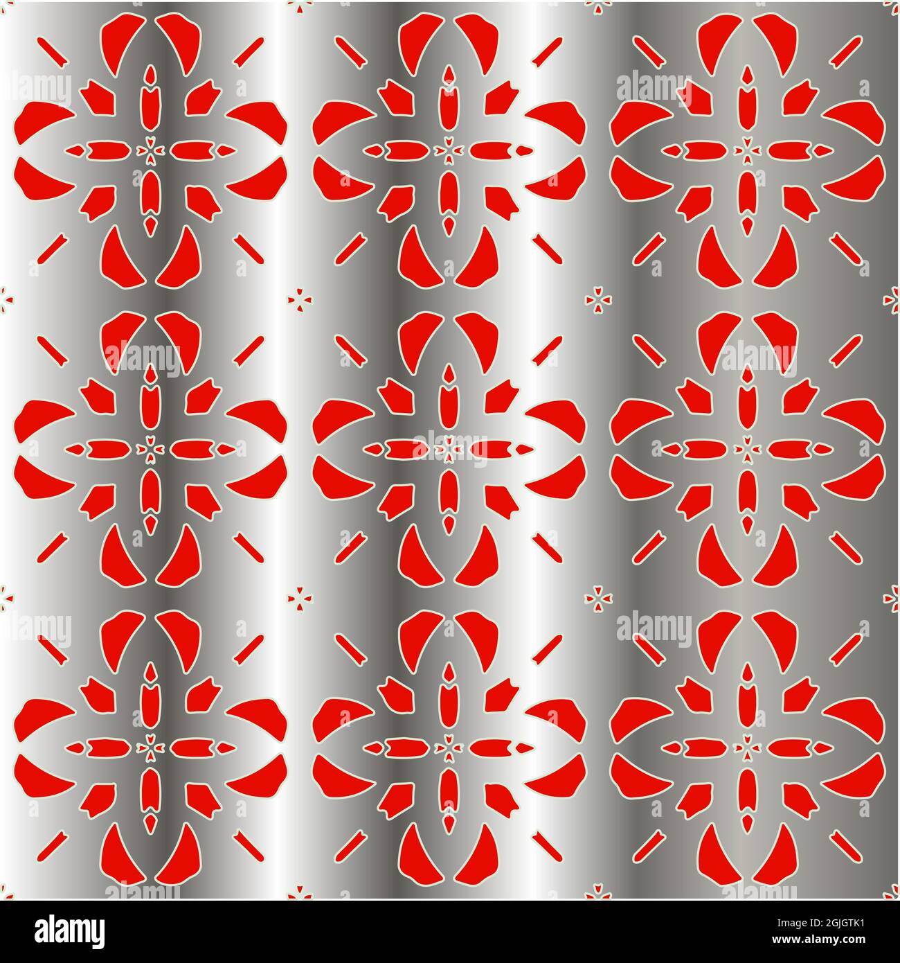 red pattern on a metal background. pattern for fabric, wallpaper ...