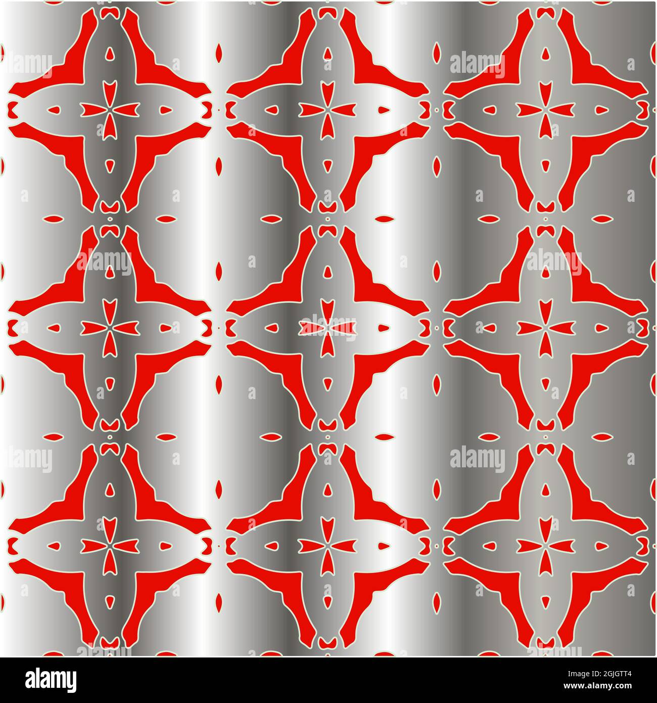 red pattern on a metal background. pattern for fabric, wallpaper ...