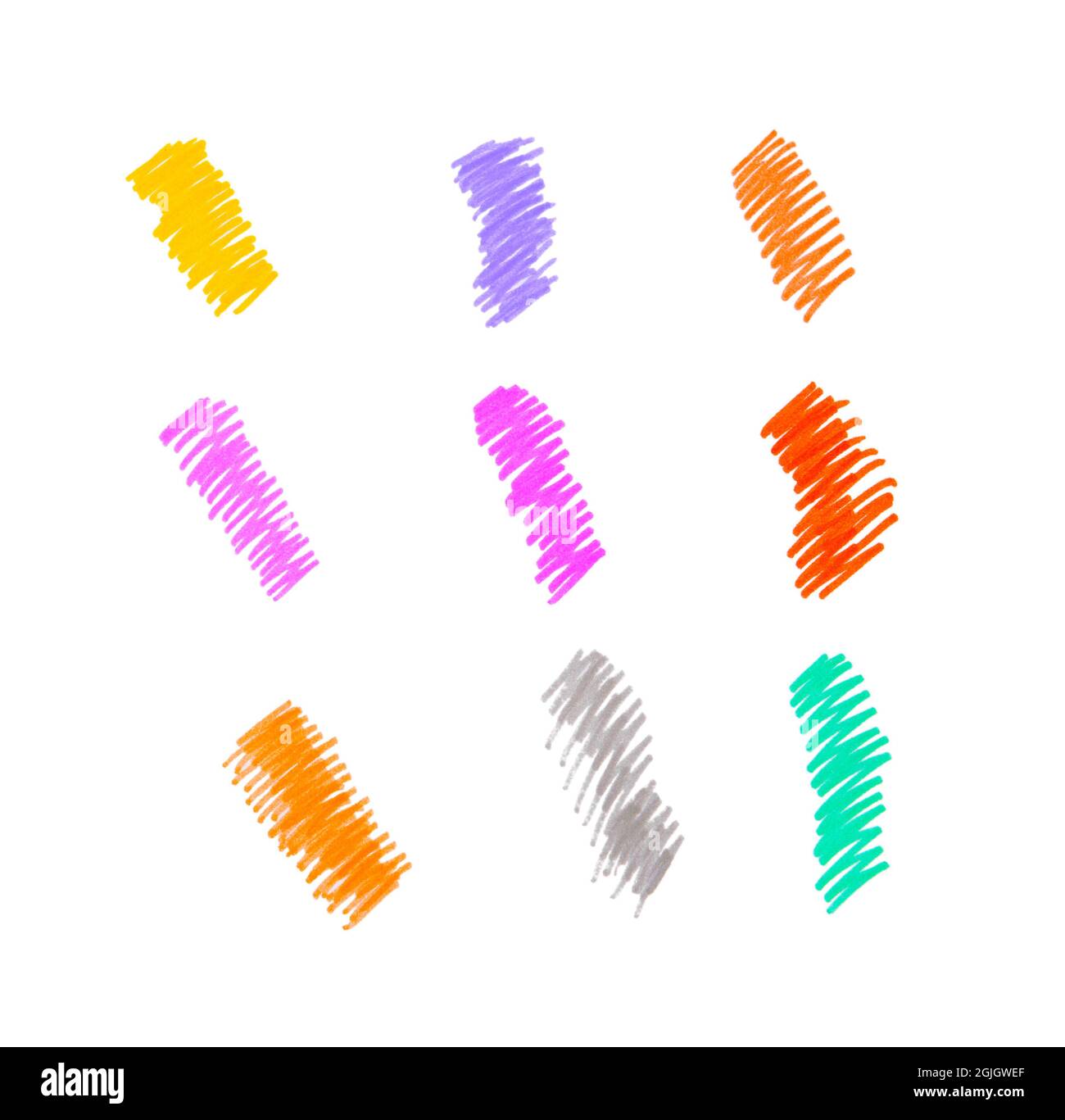 Marker drawings on white background Stock Photo - Alamy