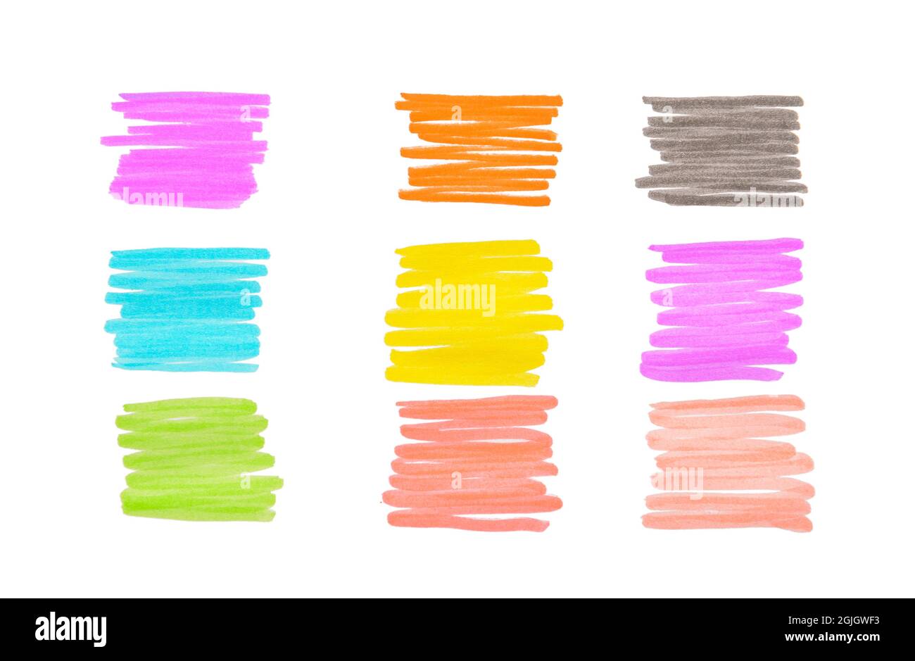 Marker drawings on white background Stock Photo - Alamy