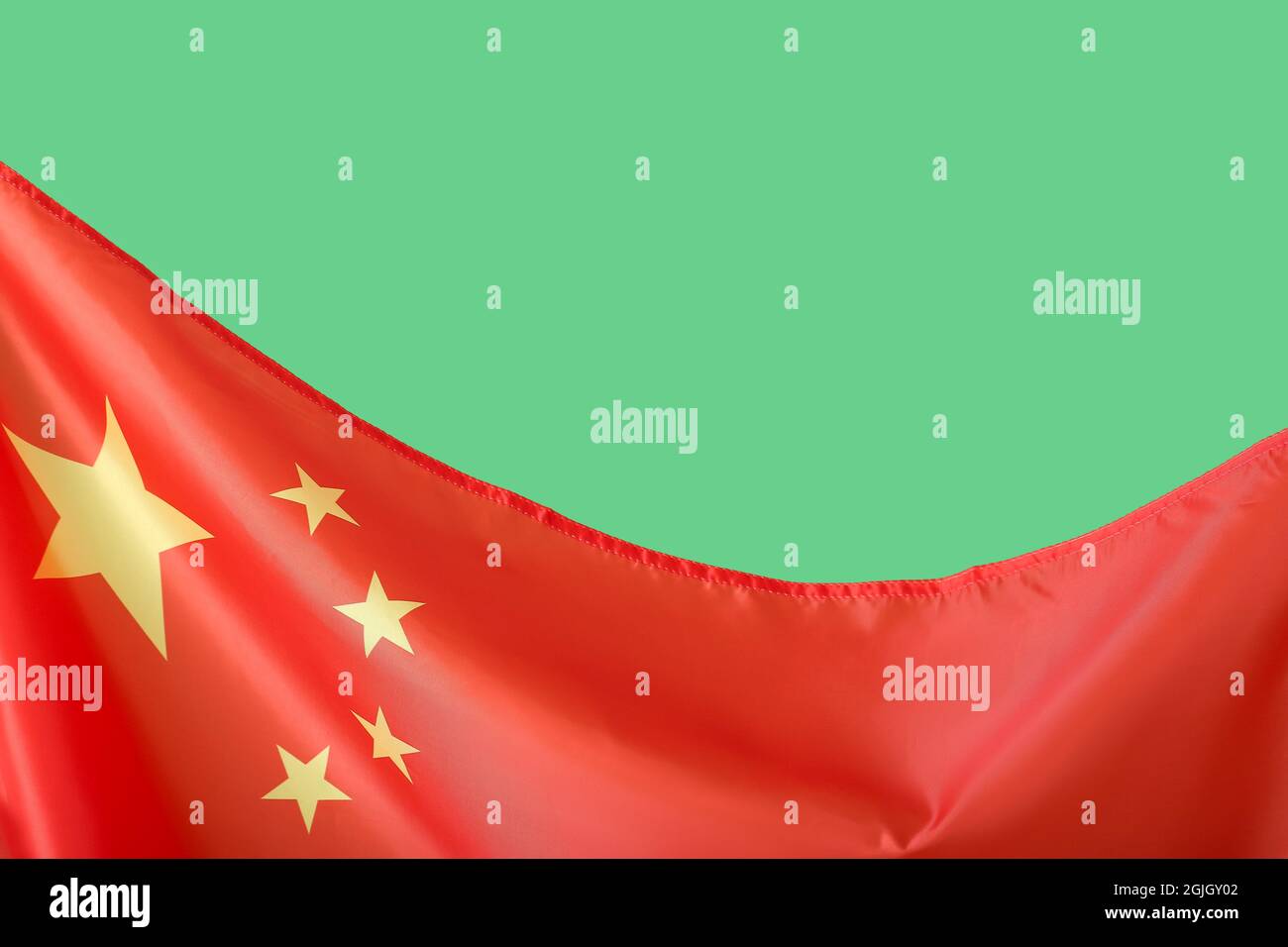 The National Flag of the People's Republic of China on color background ...