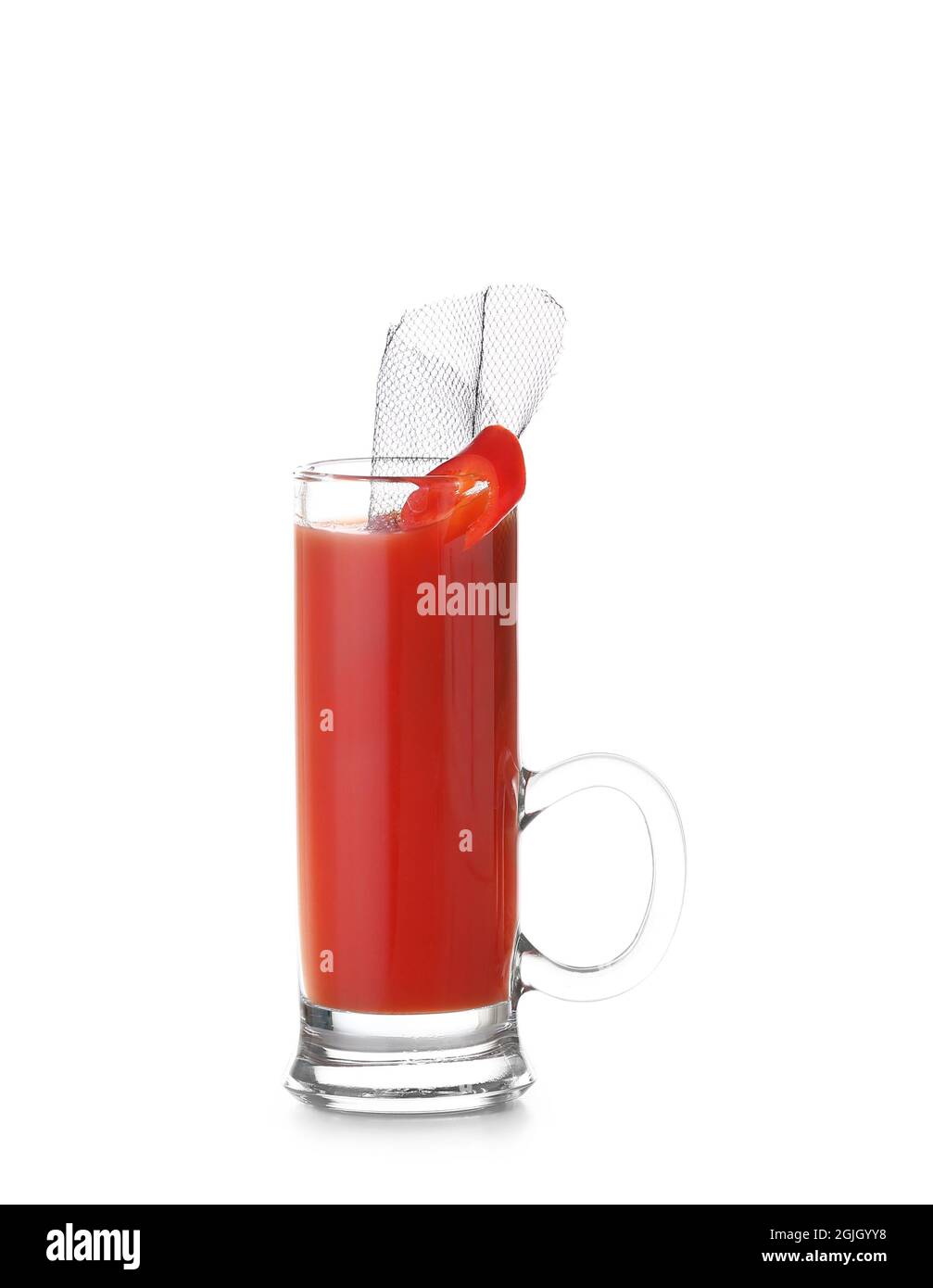 Shot of tasty bloody Mary cocktail on white background Stock Photo - Alamy