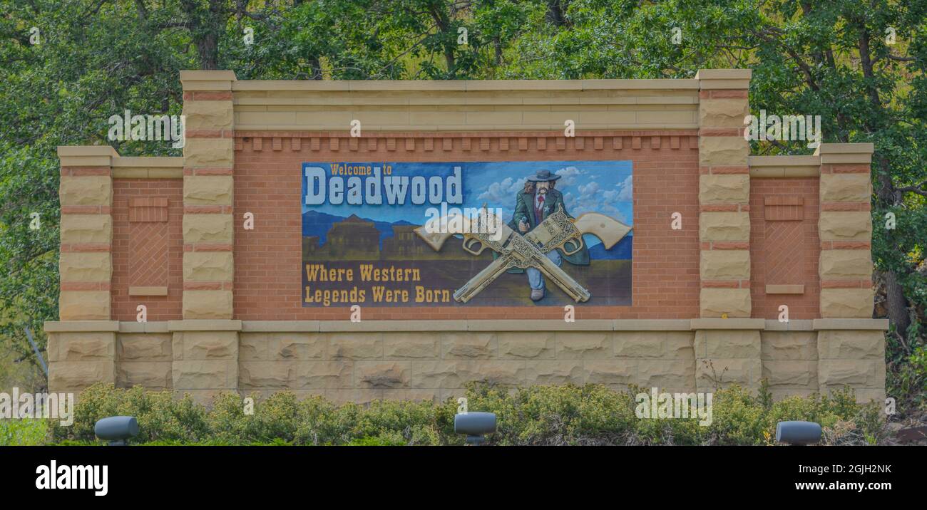 Deadwood south dakota sign hi-res stock photography and images - Alamy