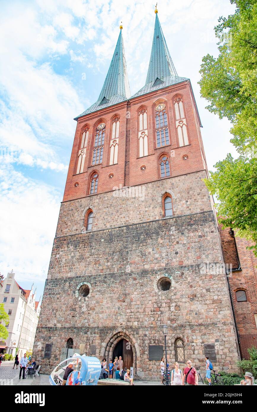 The St. Nikolai-Kirche, is the oldest church in Berlin, the capital of ...