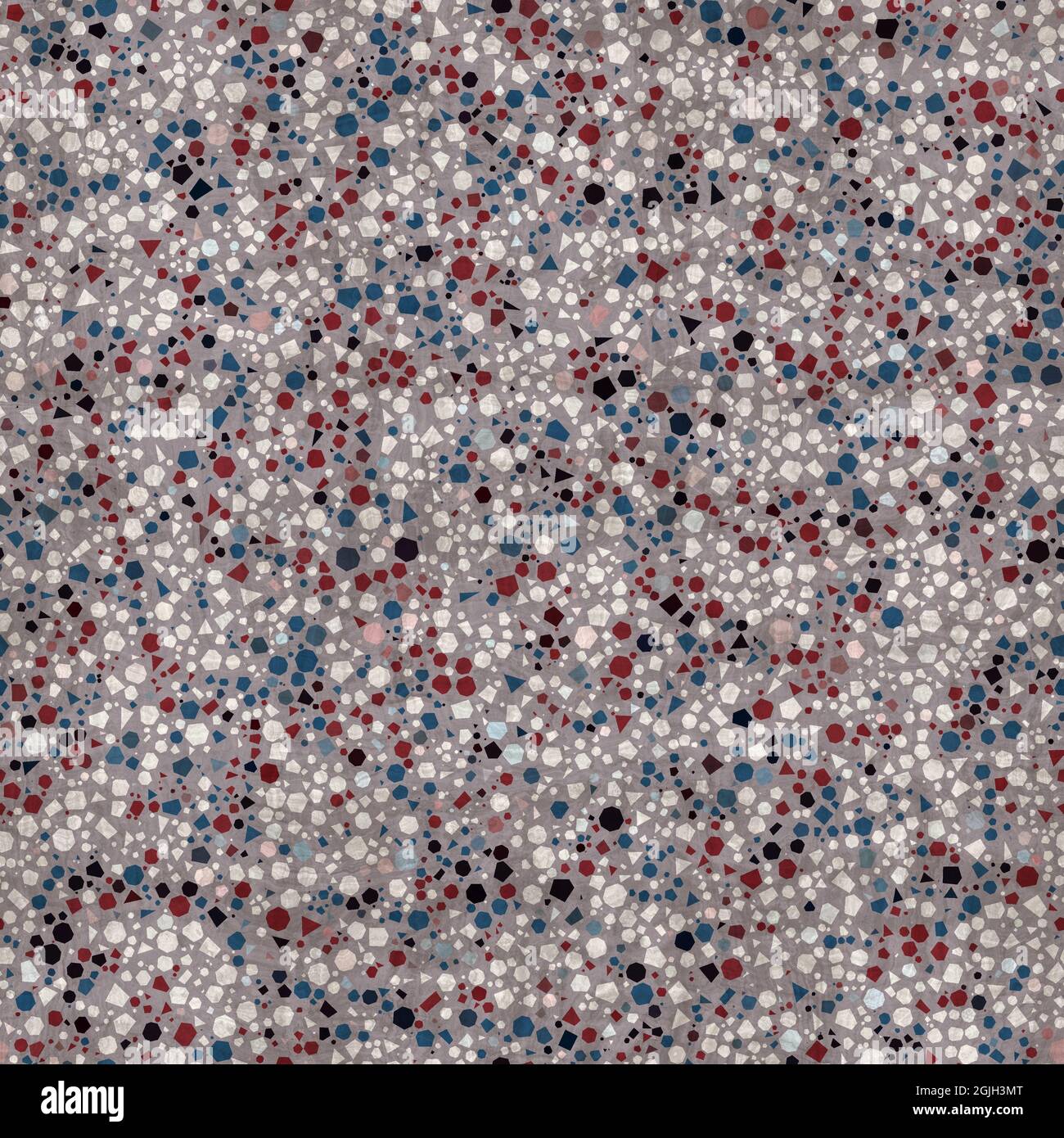 Seamless red white and blue pattern of packed polygons with overlay ...