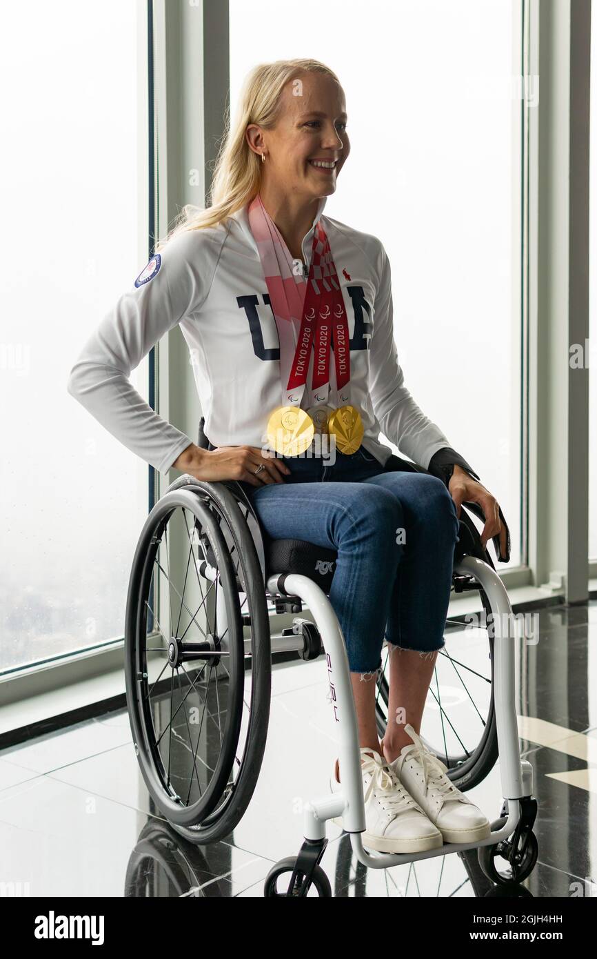 Paralympic Gold Medal-Winning swimmer Mallory Weggemann, visits the ...