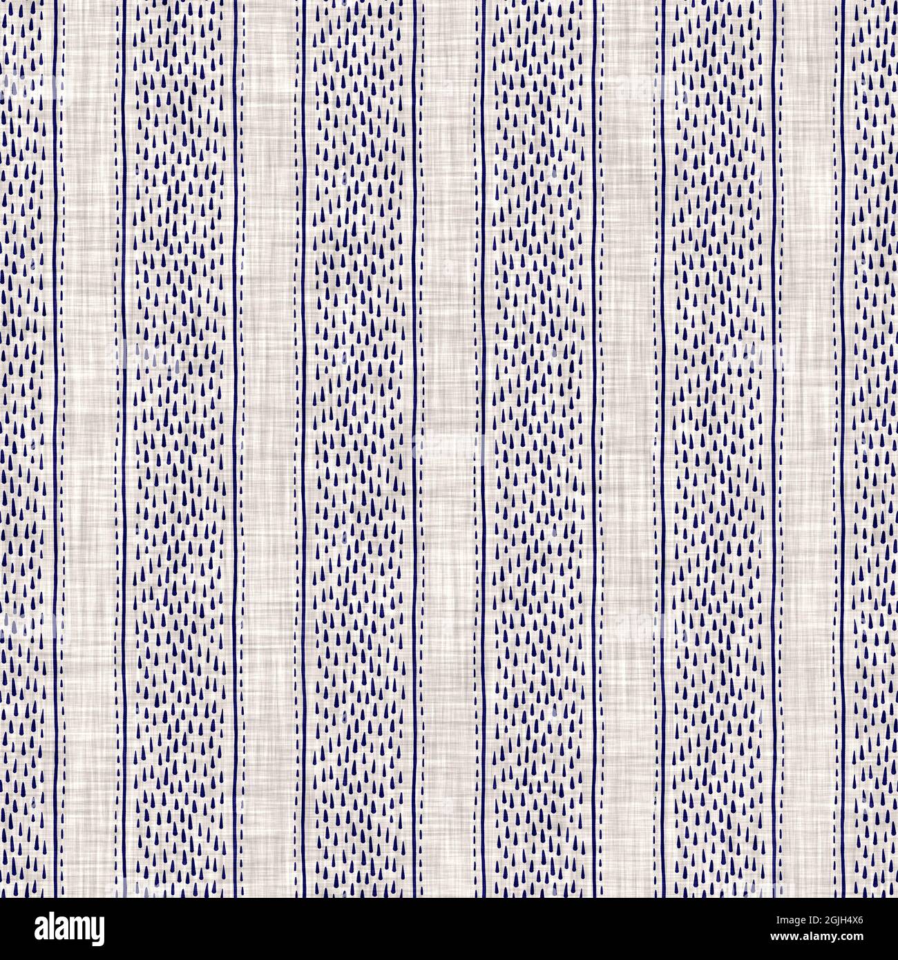 Seamless indigo washed stripe texture. Blue woven boro linen cotton ...