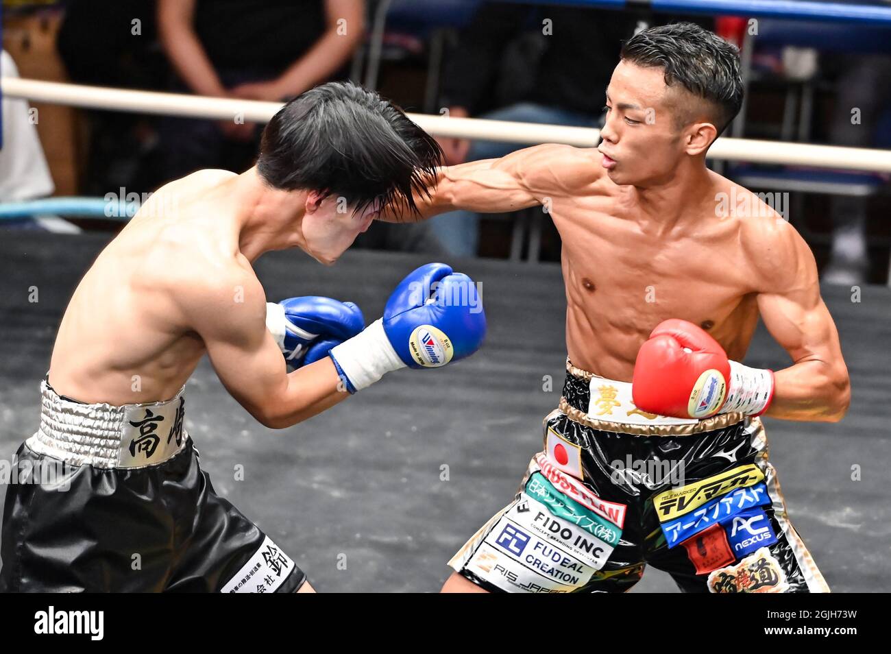 Tokyo, Japan. 9th Sep, 2021. (R-L) Yoshiki Takei, Azusa Takeda Boxing ...