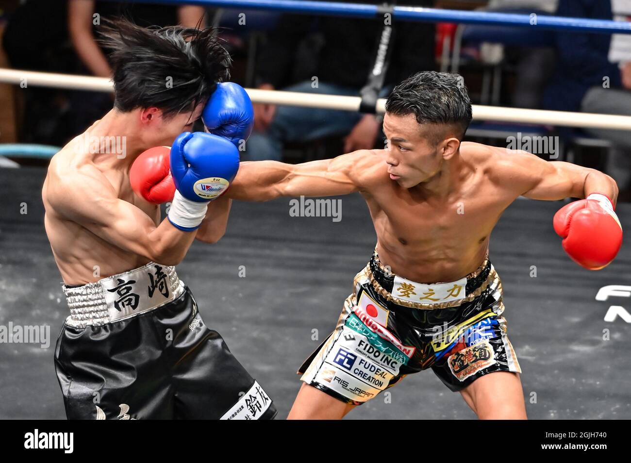 Tokyo, Japan. 9th Sep, 2021. (R-L) Yoshiki Takei, Azusa Takeda Boxing ...
