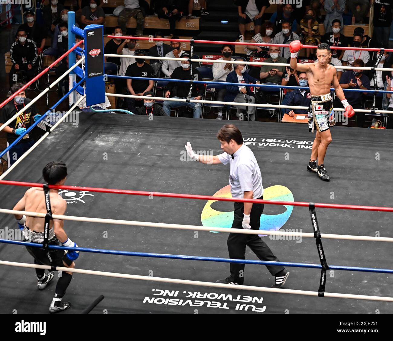 Tokyo, Japan. 9th Sep, 2021. (R-L) Yoshiki Takei, Azusa Takeda Boxing ...