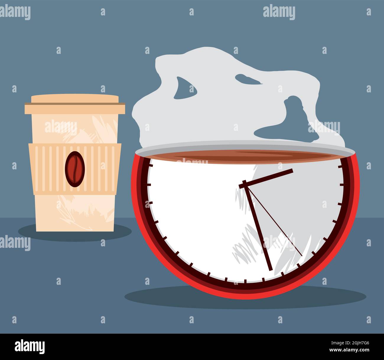 coffee break poster Stock Vector Image & Art - Alamy