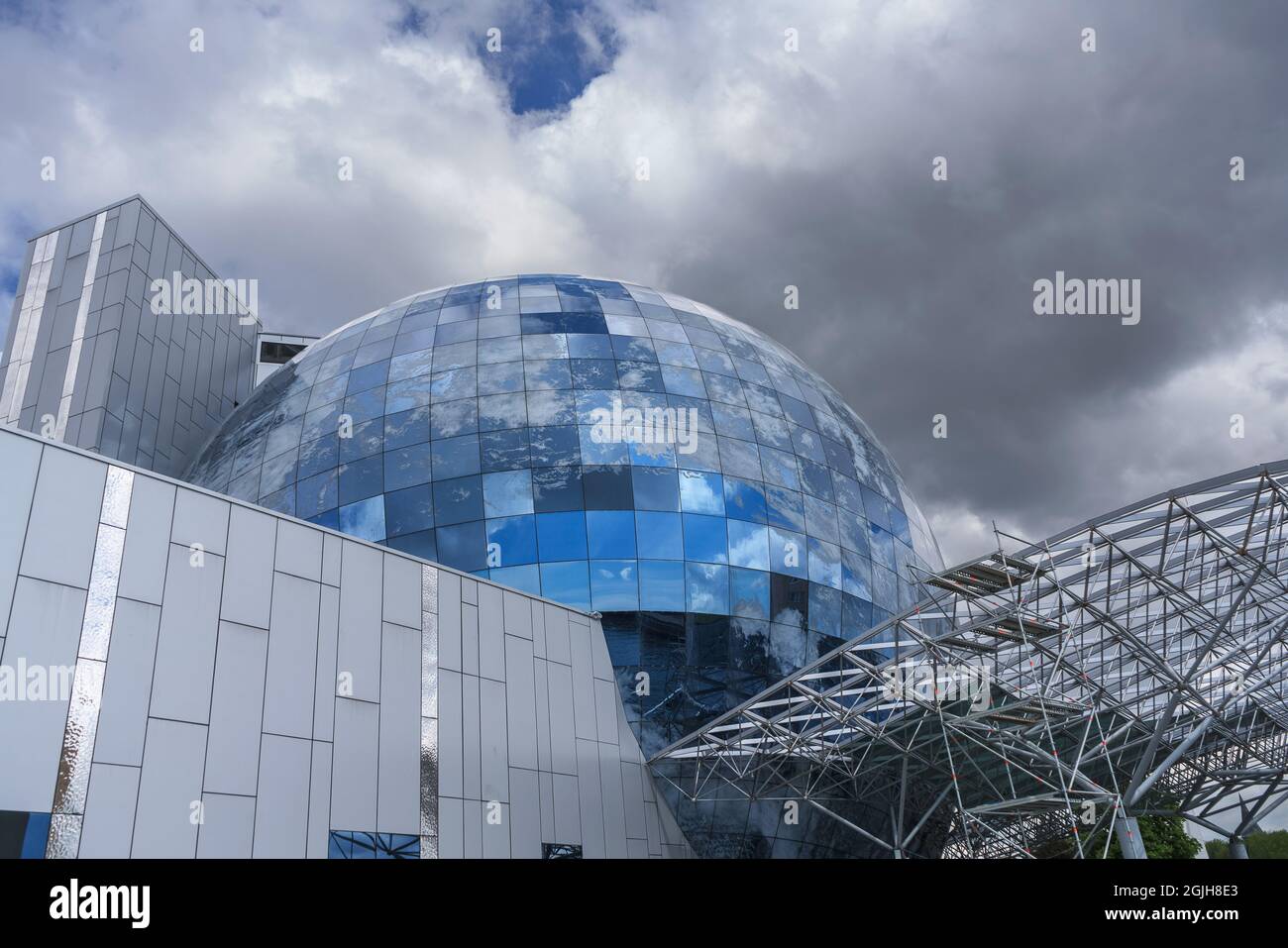 Kaliningrad, Russia - may 14, 2021: view from below on exterior of ...