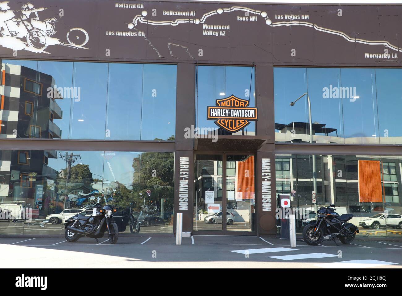 Fraser Motorcycles, 153-165 Parramatta Road, Concord Stock Photo - Alamy