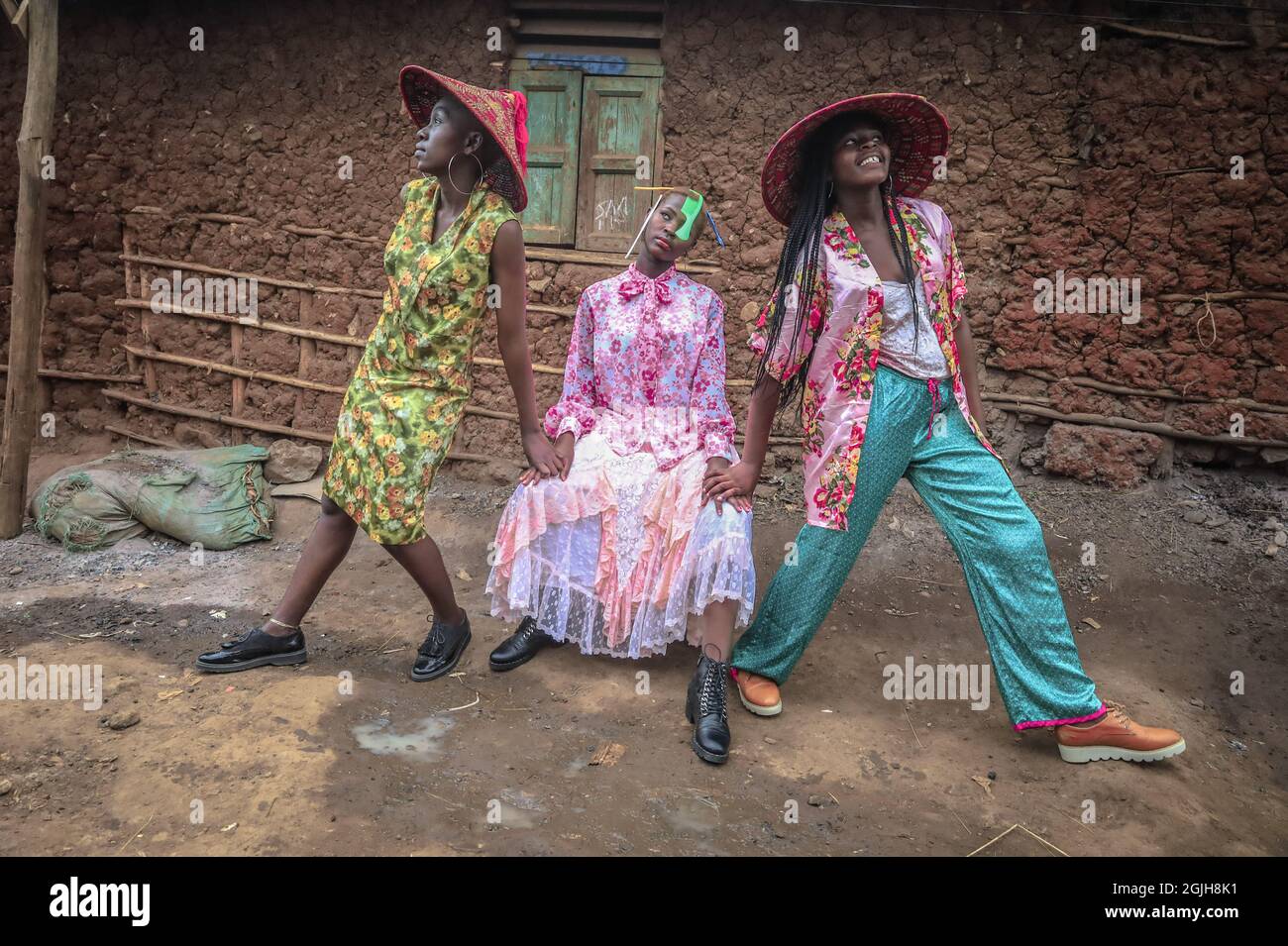 Young models from Kibera 21-Year-Old Catherine Atieno (right), 20-Year ...