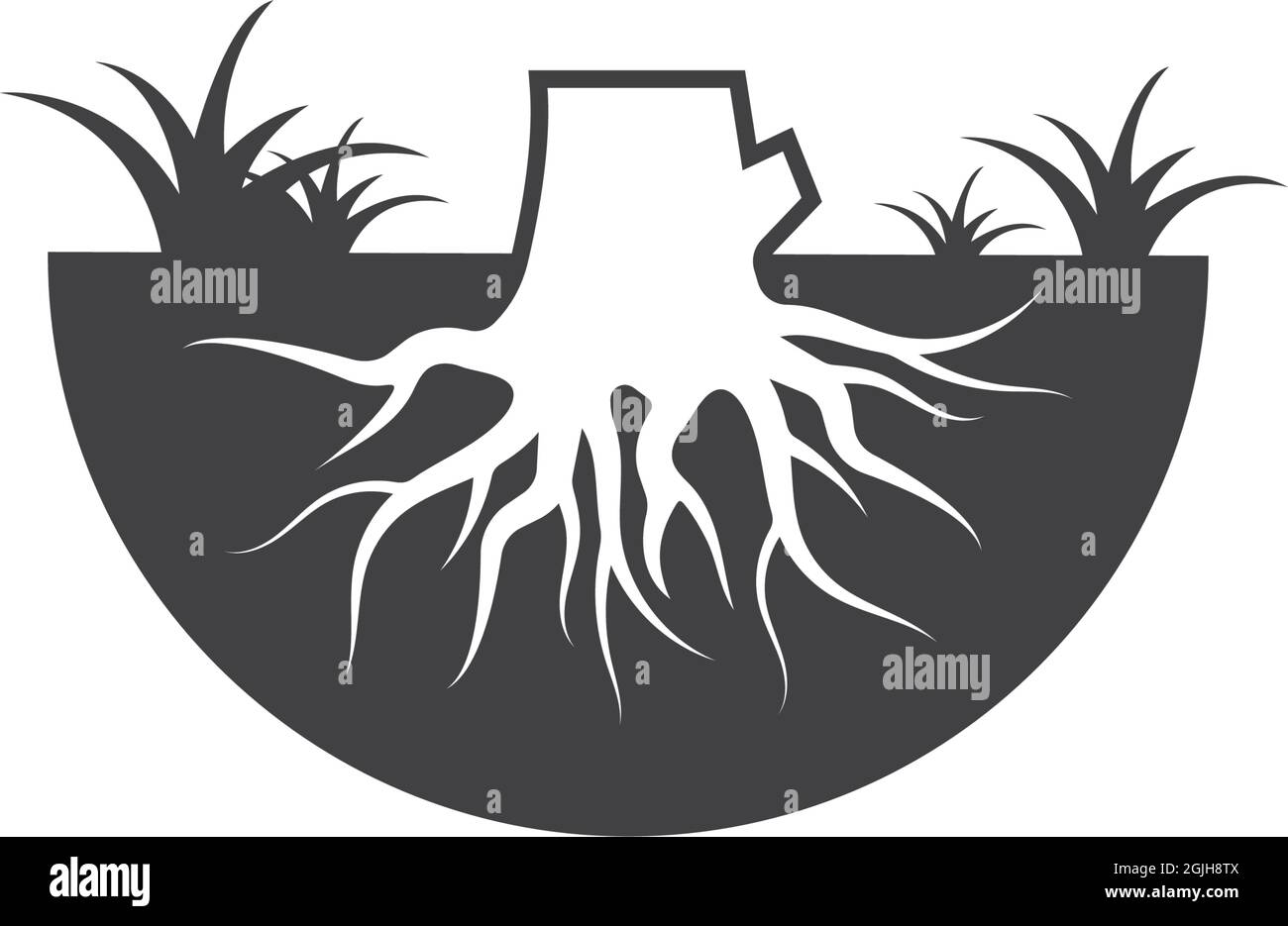 Tree roots knowledge Stock Vector Images - Alamy