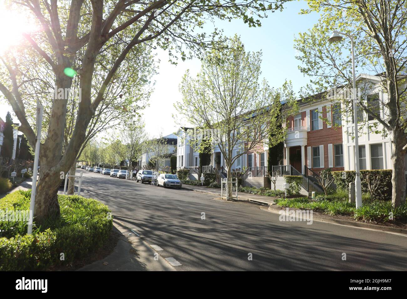 Breakfast Point Boulevarde in Breakfast Point, suburb in the Inner West ...