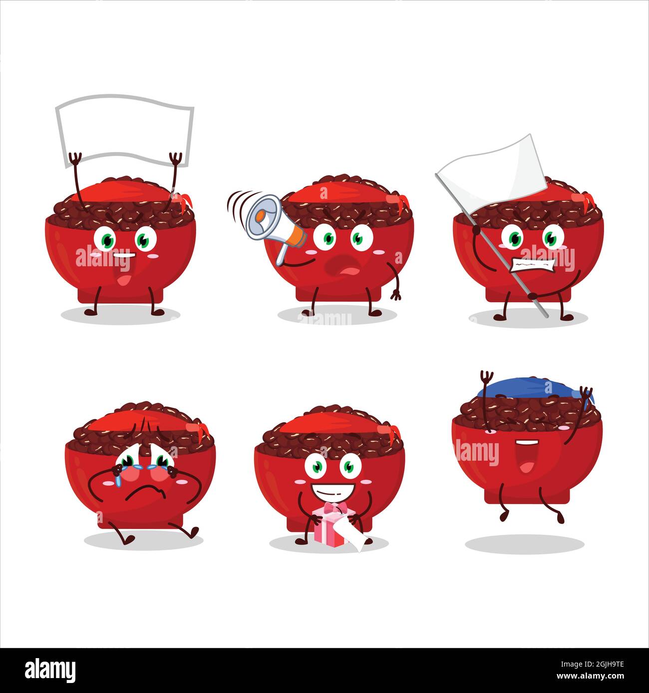 Mascot design style of adzuki beans character as an attractive ...
