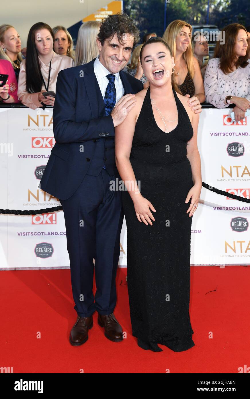 September 9, 2021, London, UK Stephen McGann and Megan Cusack arriving ...
