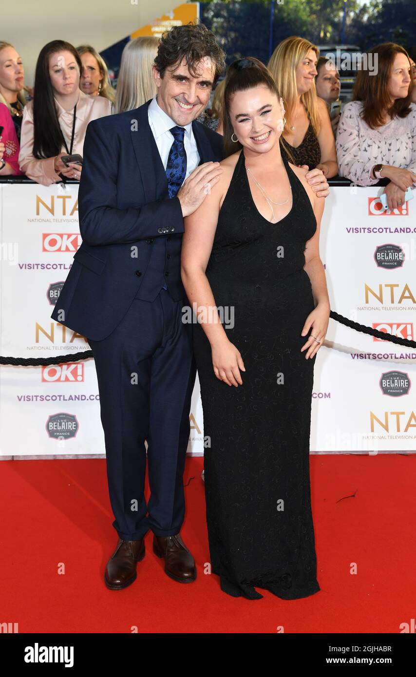 September 9, 2021, London, UK Stephen McGann and Megan Cusack arriving ...