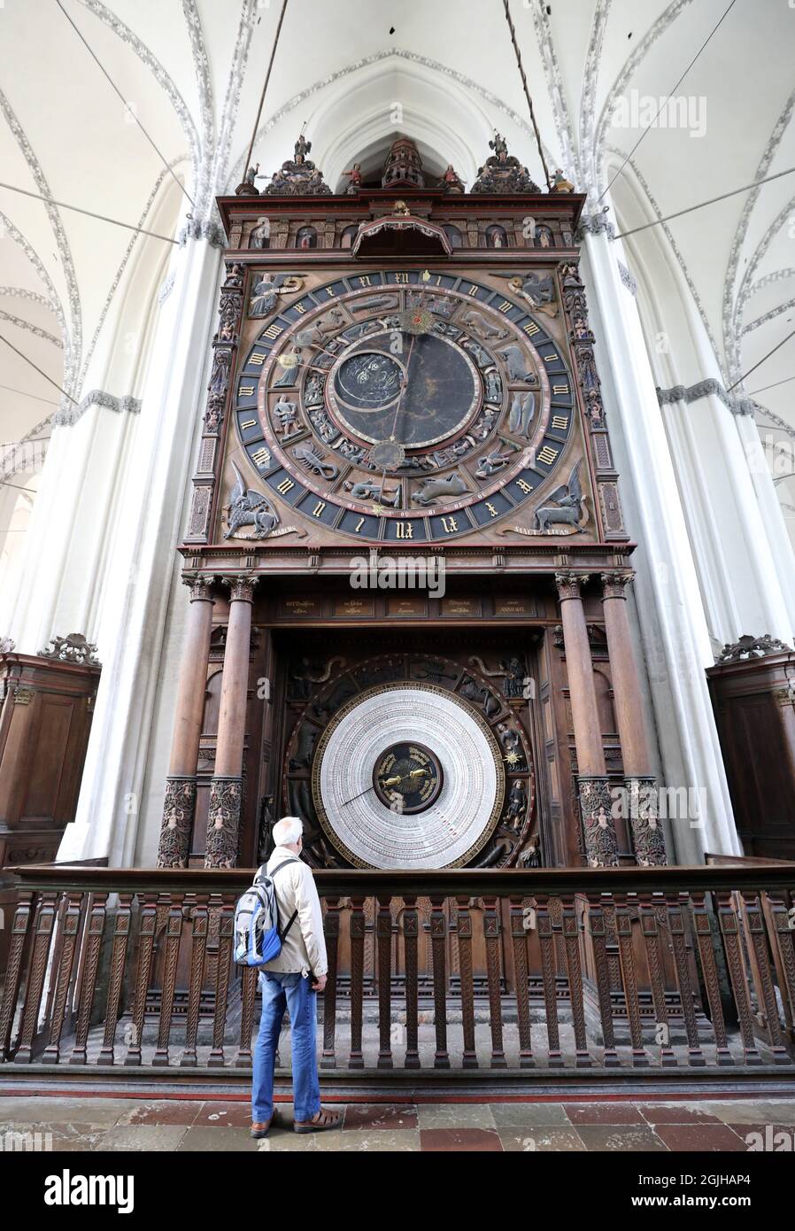 Rostock, Germany. 07th Sep, 2021. The astronomical clock in St. Mary's ...