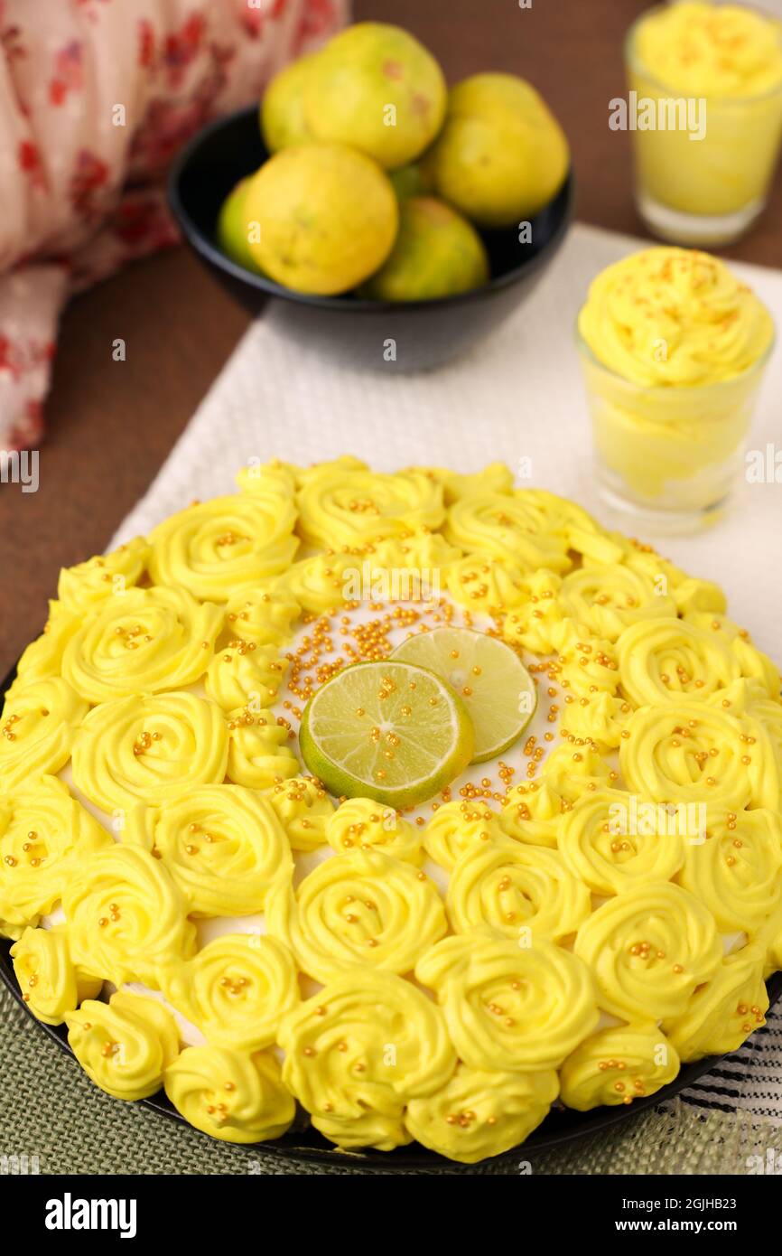 Lemon cake home made baked sponge lemon Christmas cake bakery Kerala ...