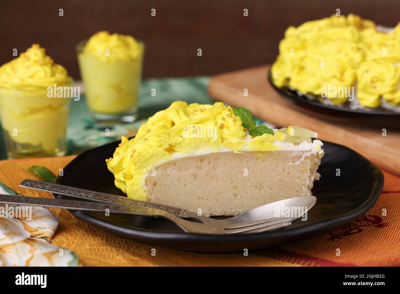 Lemon cake home made baked sponge lemon Christmas cake bakery Kerala ...