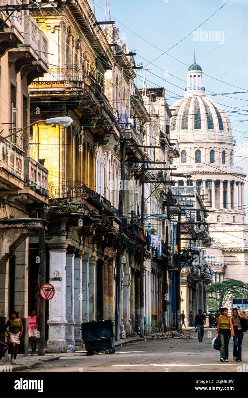 Capitolio landscape, with city centre colonial style street and ...