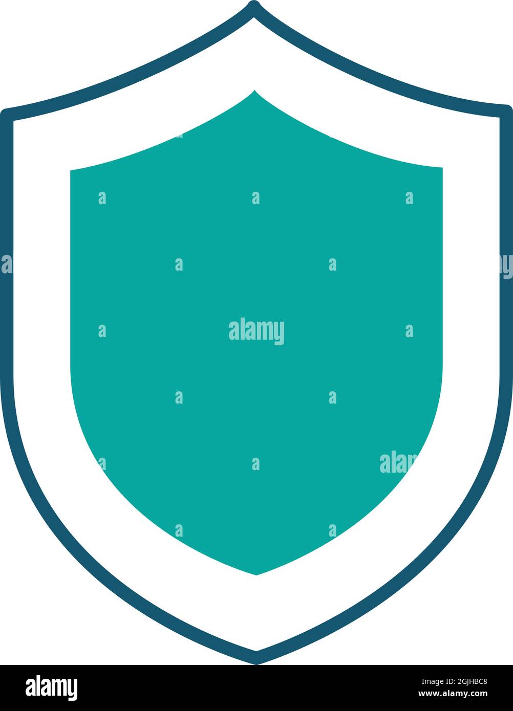 security shield icon on white background Stock Vector Image & Art - Alamy