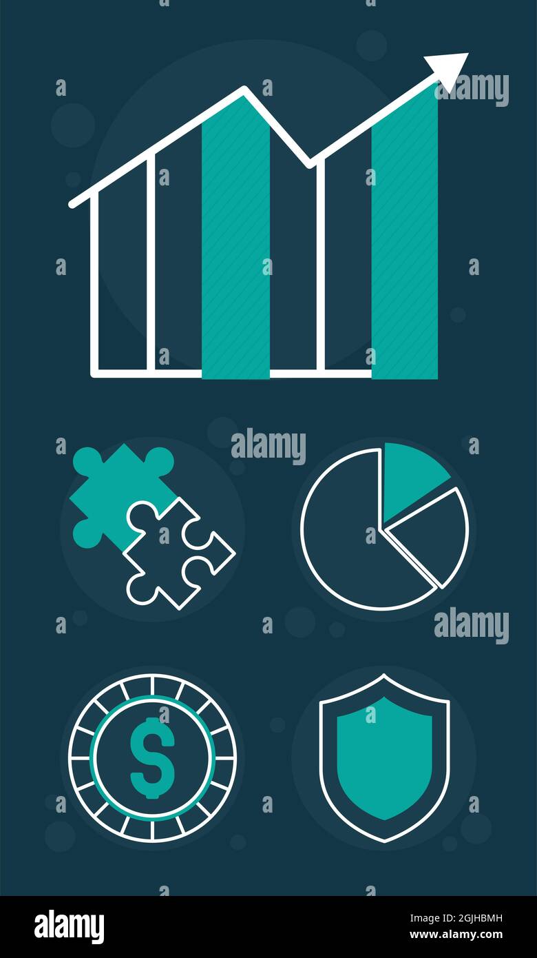 money and business icon set Stock Vector Image & Art - Alamy