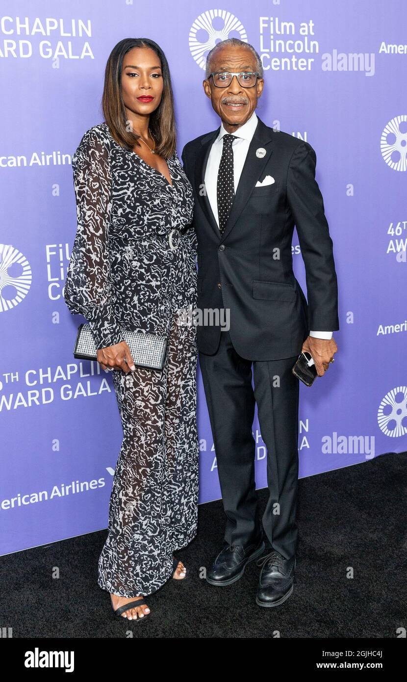 New York Usa 08th Sep 2021 Reverend Al Sharpton And Girlfriend Aisha Mcshaw Attends 46th