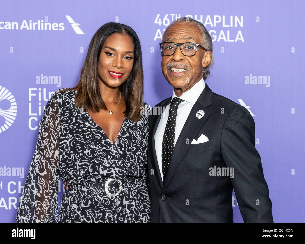 New York Usa 08th Sep 2021 Reverend Al Sharpton And Girlfriend Aisha Mcshaw Attends 46th
