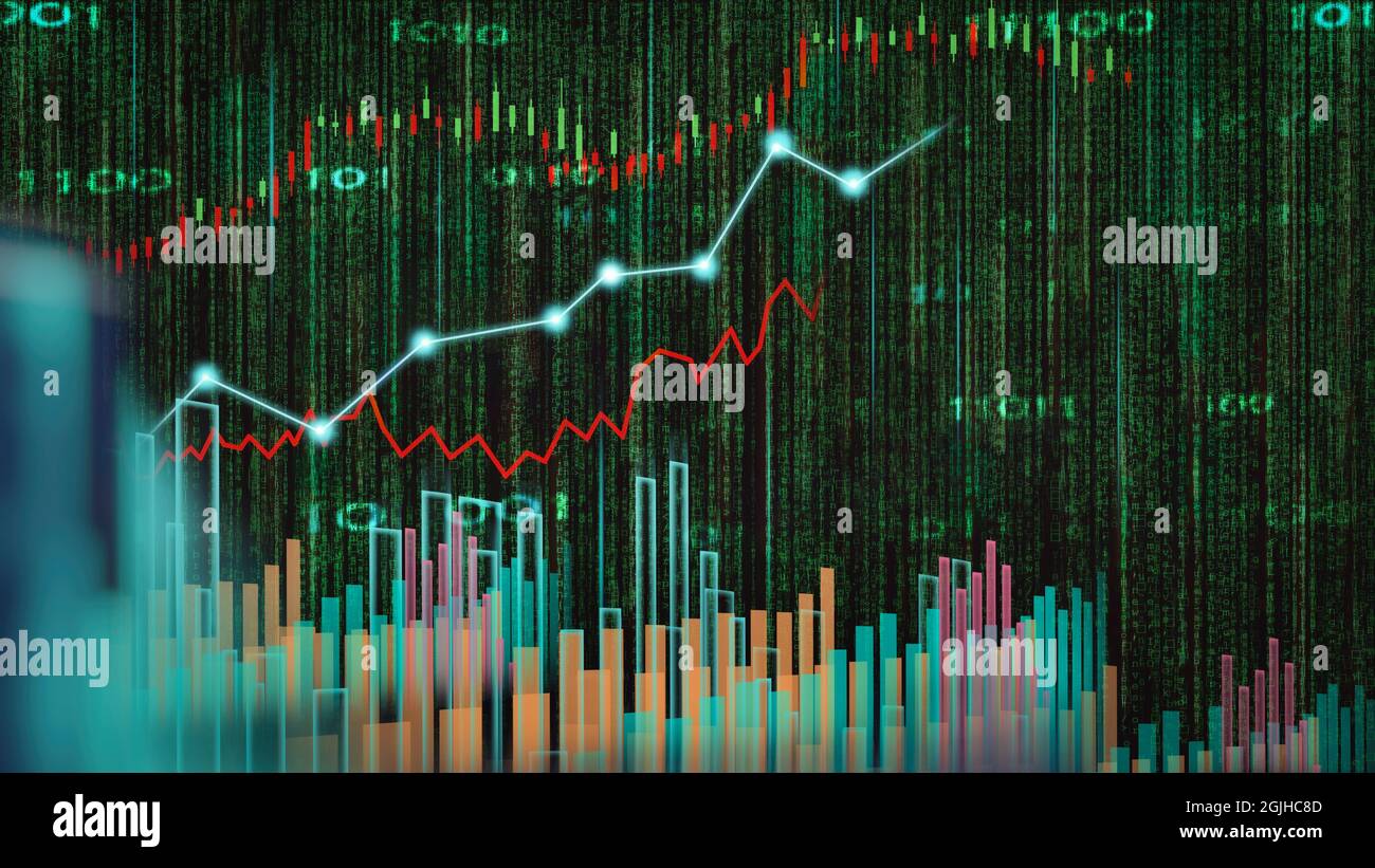 Candlestick chart hi-res stock photography and images - Alamy