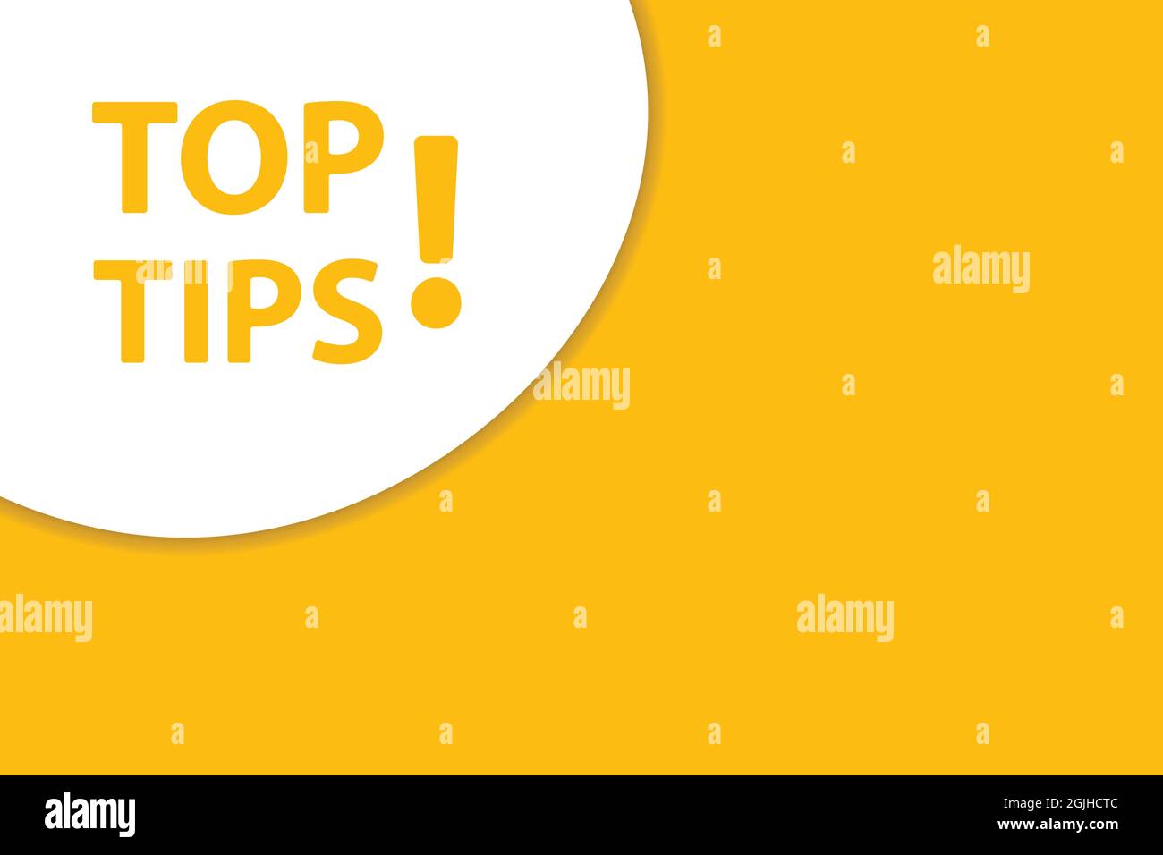 Top tips speech bubble banner vector with copy space for business ...