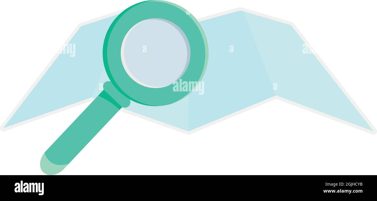 magnifying glass and paper sheet Stock Vector Image & Art - Alamy