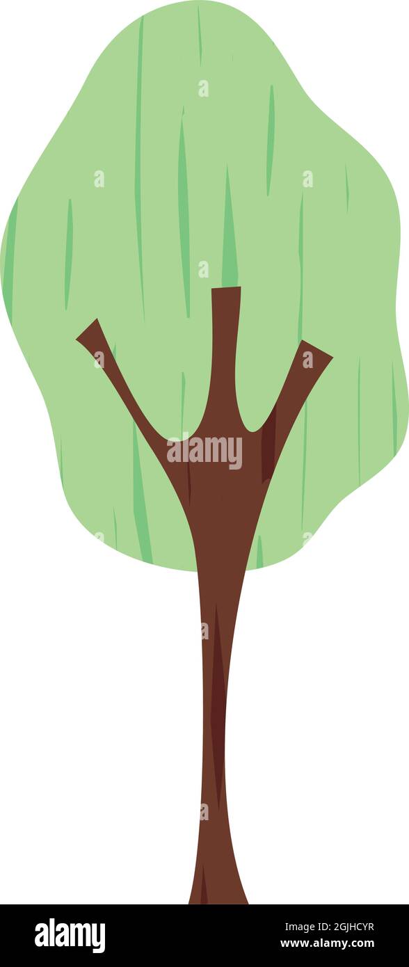 round tree icon on white background Stock Vector Image & Art - Alamy