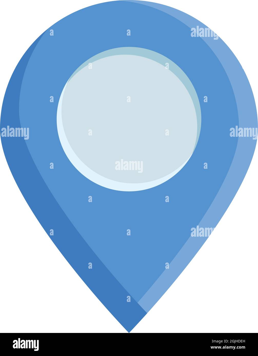 blue location pin icon on white background Stock Vector Image & Art - Alamy