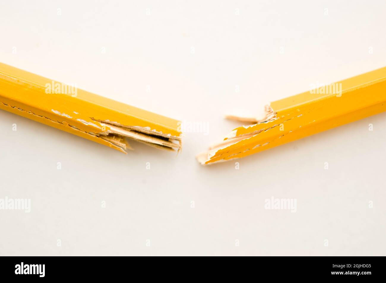 broken drawing pencil, stress and nervous breakdown concept Stock Photo ...